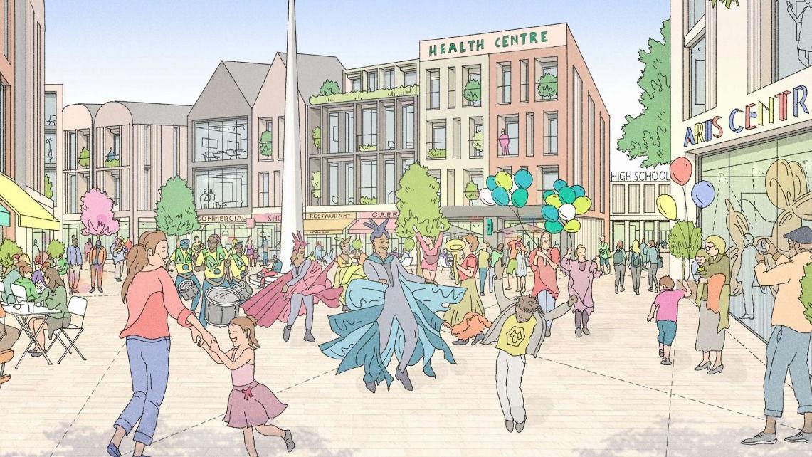 Layout of county's new town revealed in plans