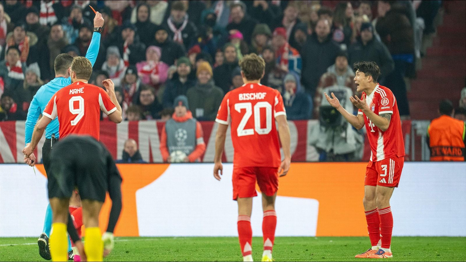 Bayern Munich boss Vincent Kompany defends Kim Min-Jae red card in ...