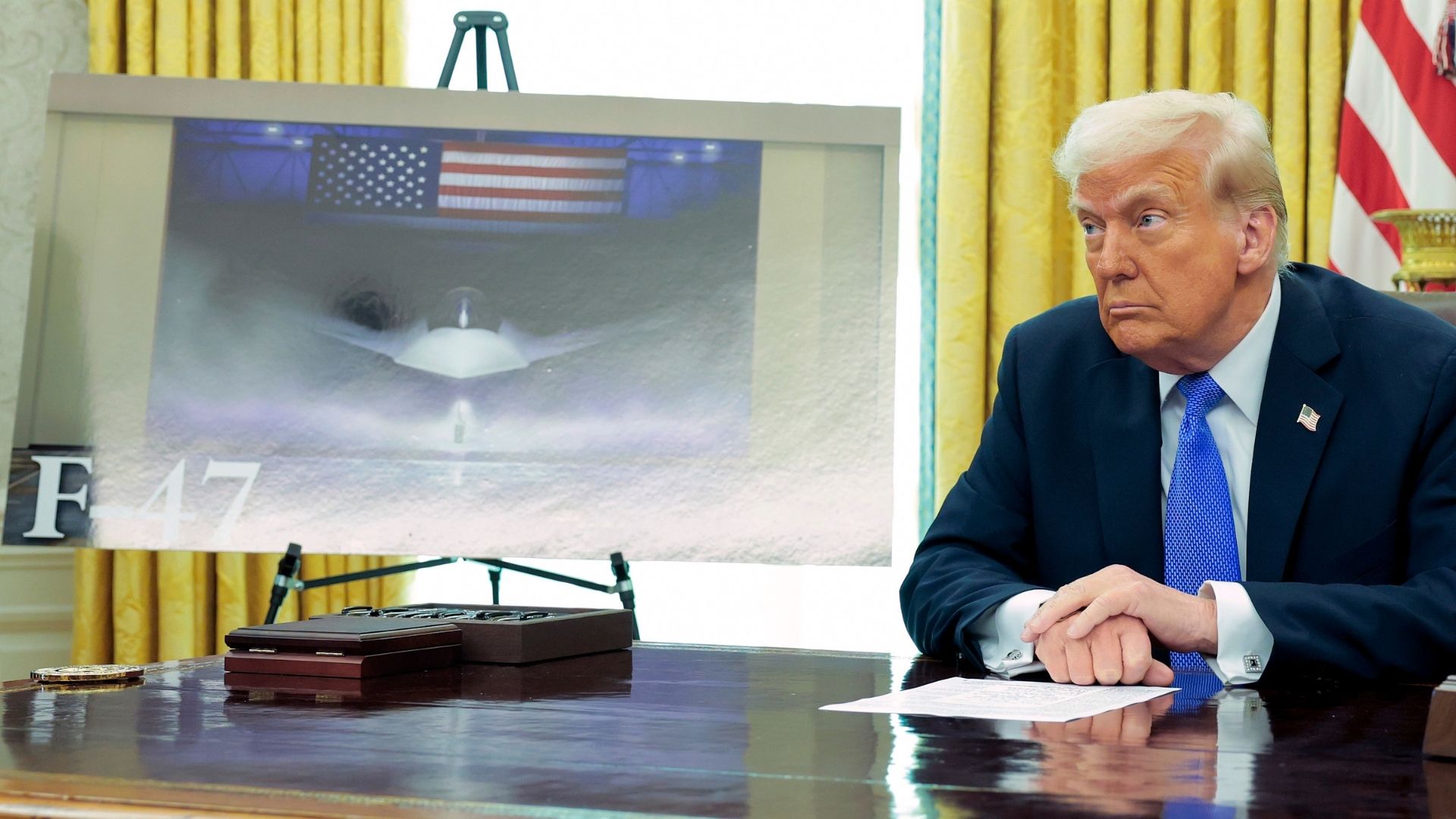 ‘Take that 47 off’: Trump says he may change name of 6th-gen fighter if ...