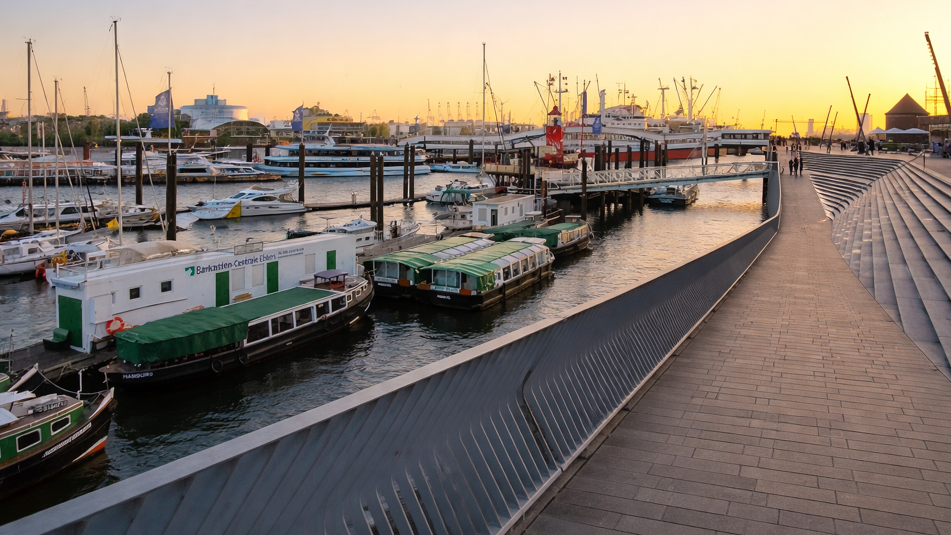 Golden hour in Germany’s port city