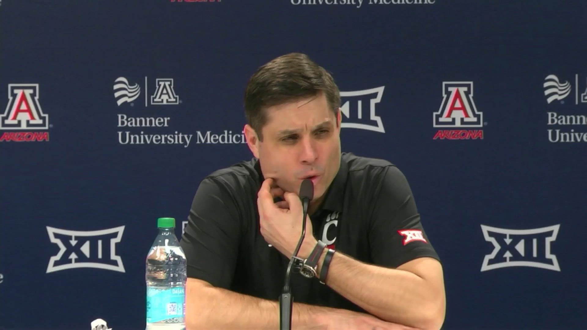 Cincinnati Bearcats HC Wes Miller Arizona postgame presser
