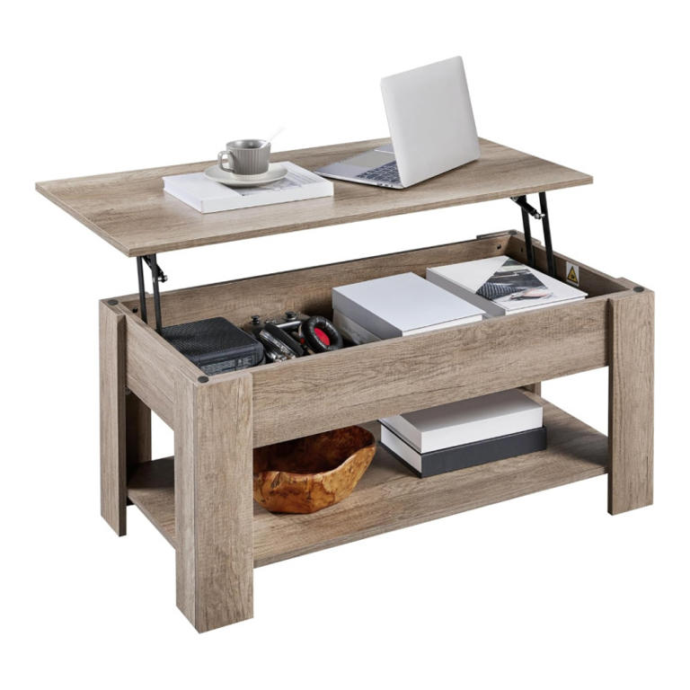 Amazon's highly rated coffee table with hidden storage is on sale for $64
