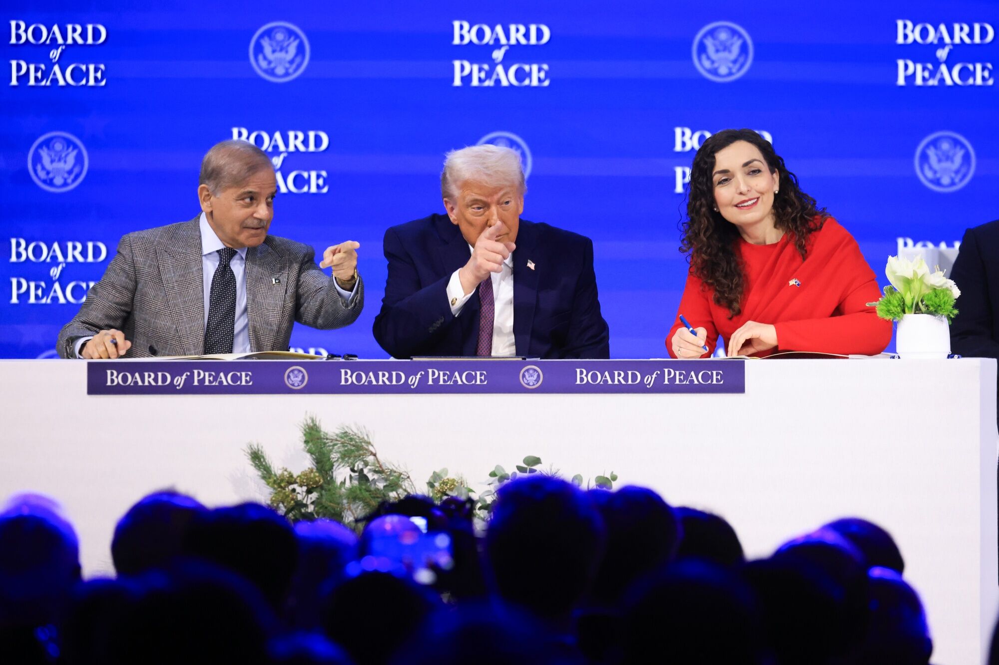 Only Trump superfans come for 'Board of Peace' signing in Davos