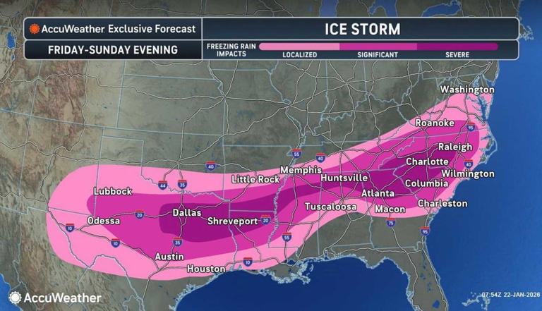 Northward track shift means higher snowfall totals for major storm ...