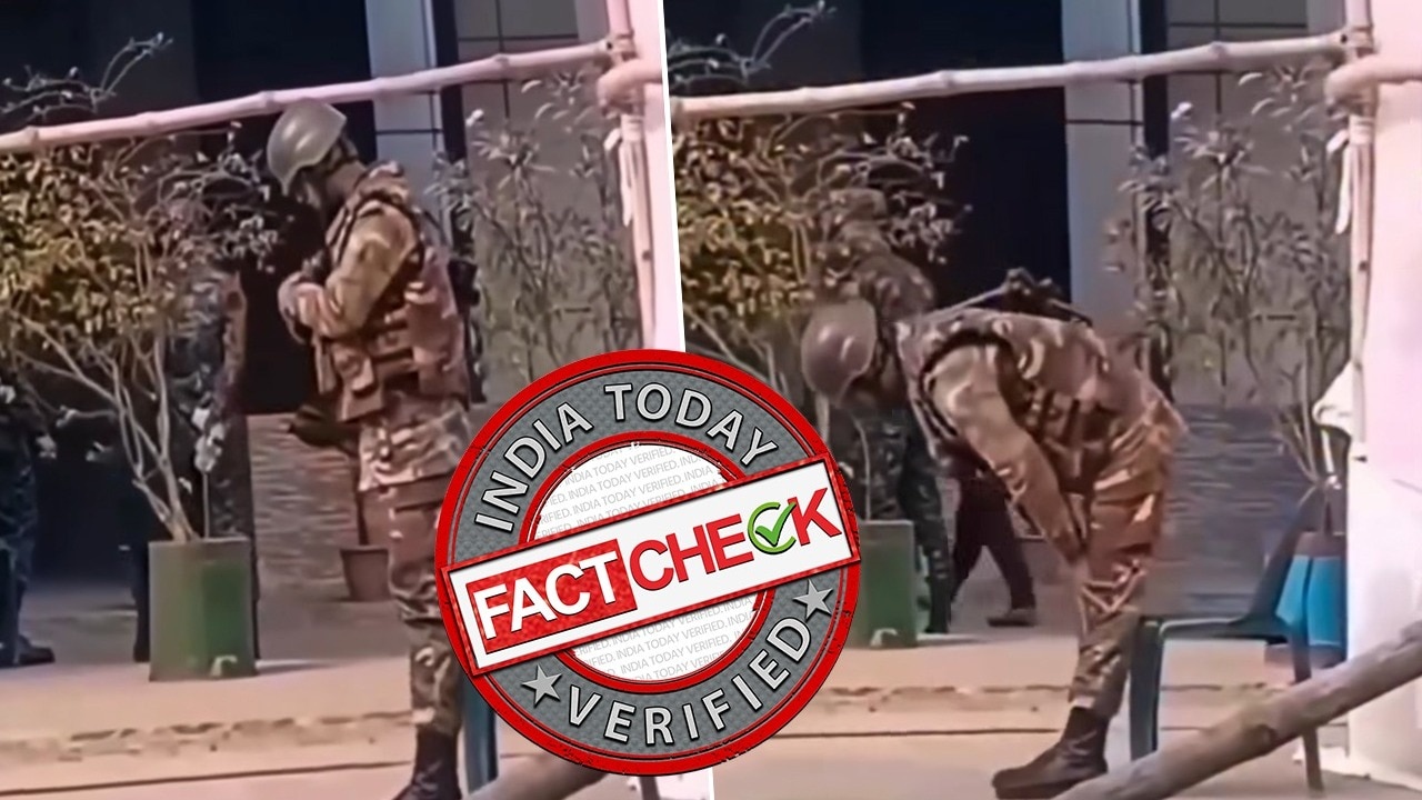 Fact check: CRPF jawan offering namaz on duty? No, this video is from ...