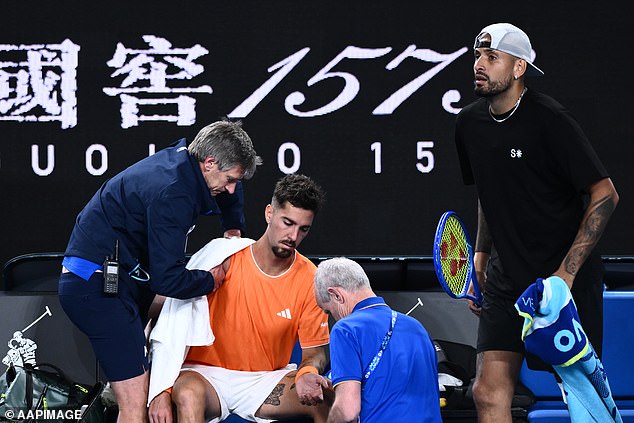 Nick Kyrgios smashes his racket and hits out at rowdy fans during ...