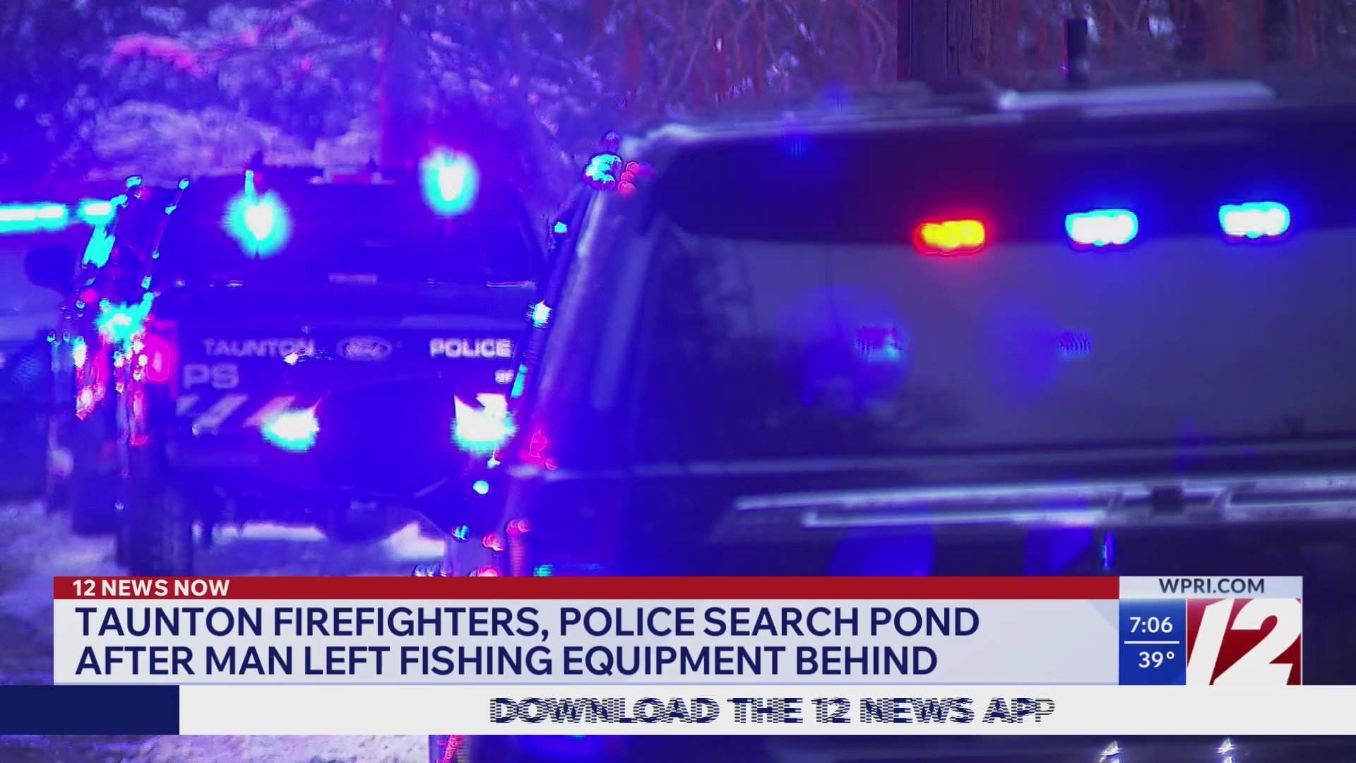 Fisherman claims equipment found on ice at Taunton pond