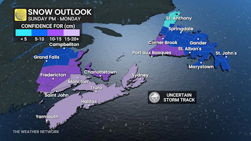 Major US winter storm may impact Atlantic Canada on Monday