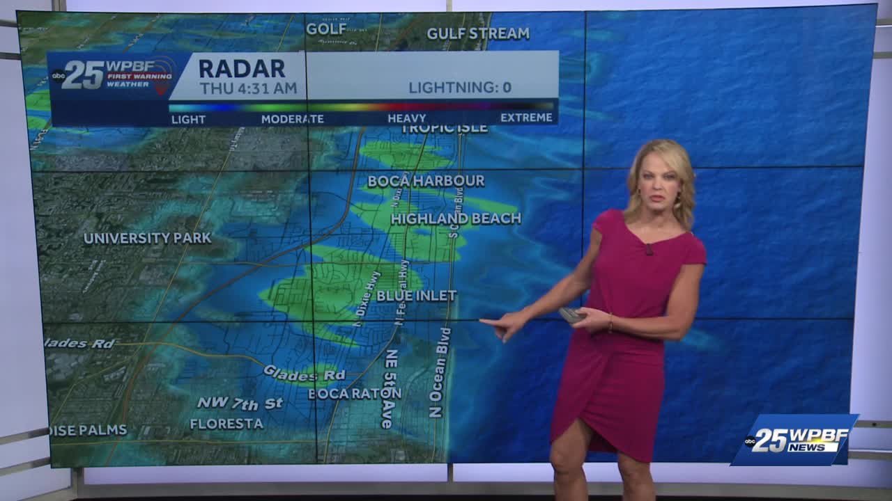 Intermittent showers for South Florida today