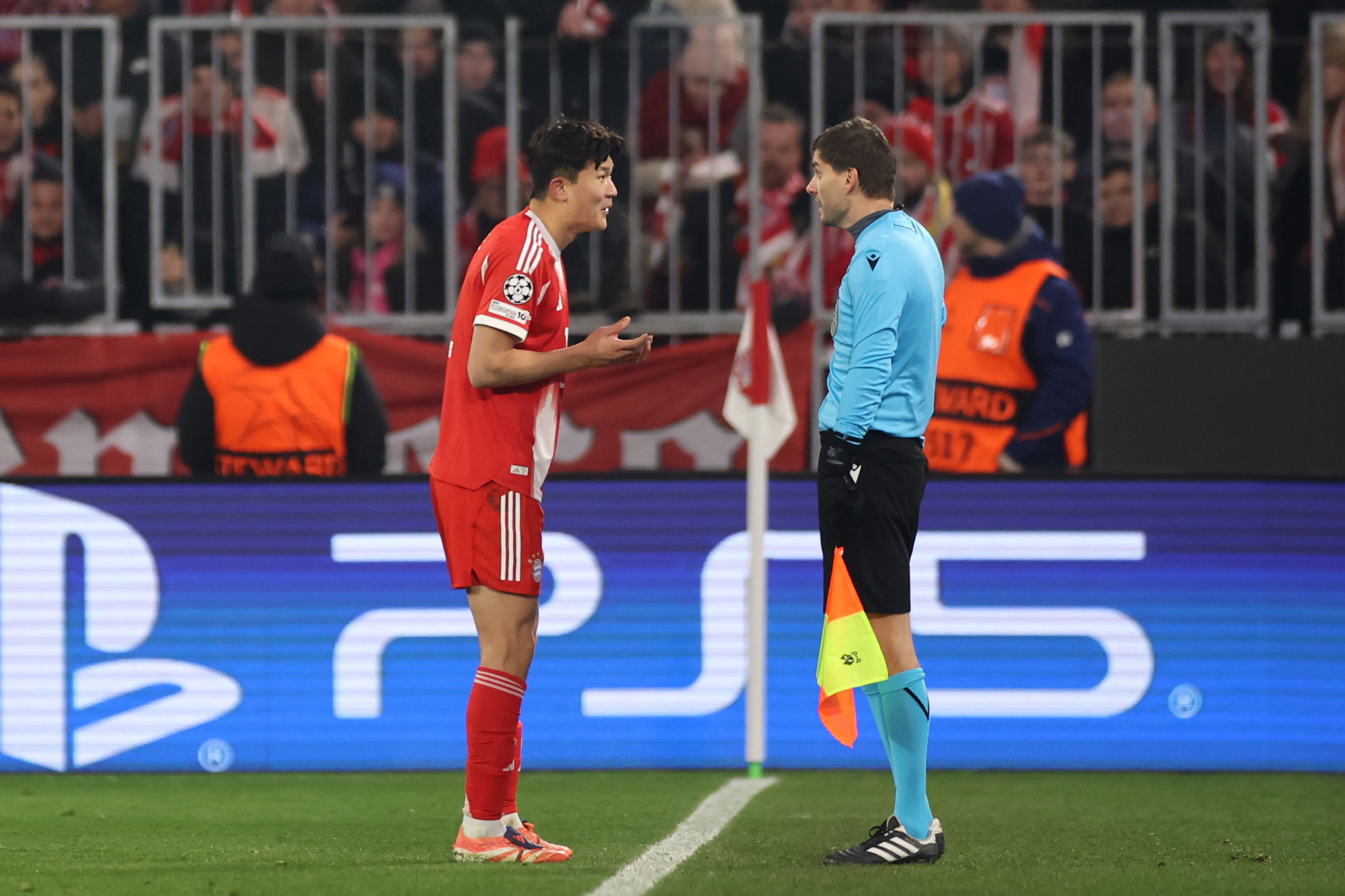 Bayern Munich star Kim Min-jae distraught over Champions League red ...