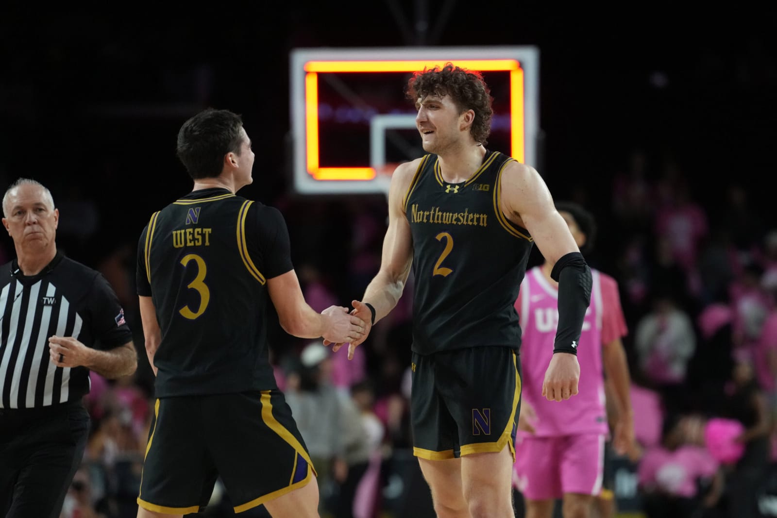 Freshman duo sparks Northwestern’s first Big Ten win, 74-68, over USC