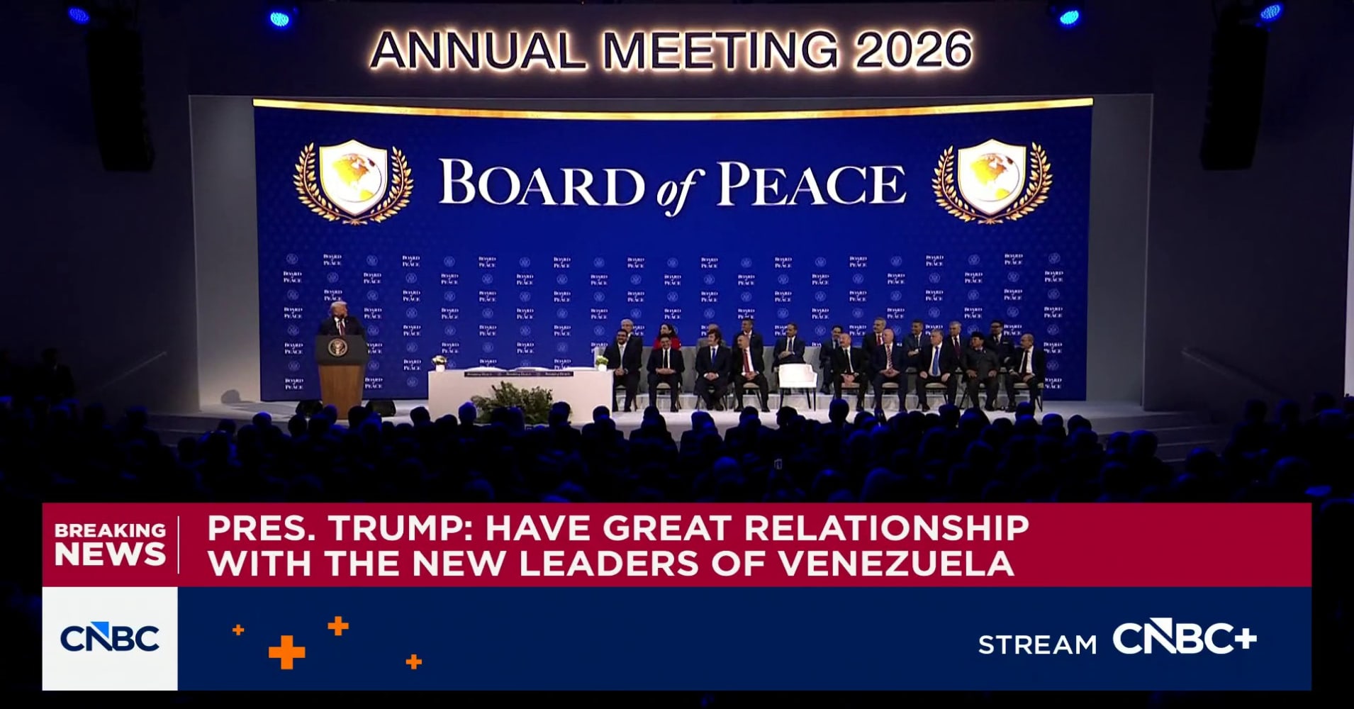 Trump's board of peace signing ceremony takes place in Davos