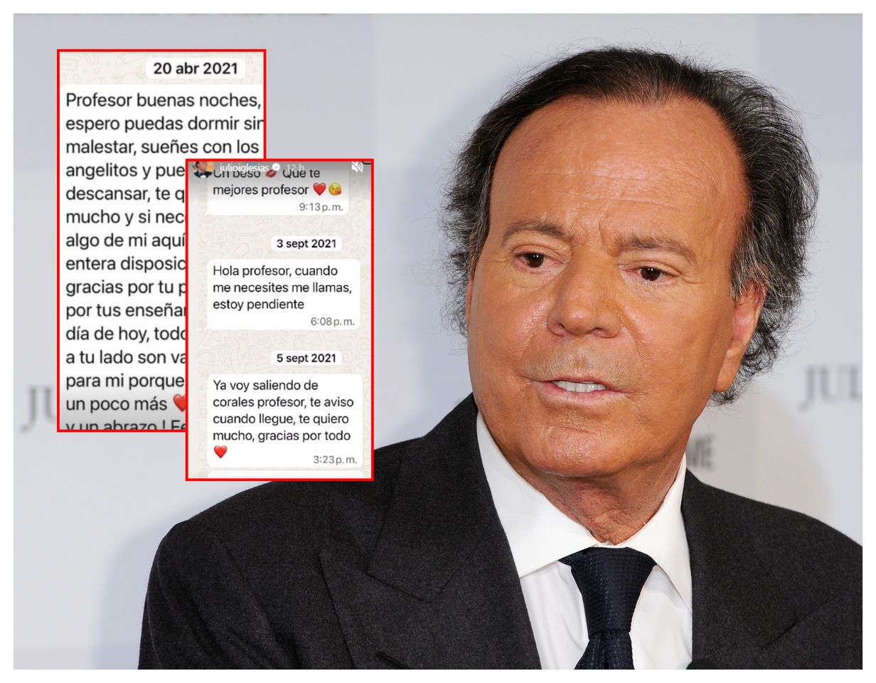 Mensajes amorosos, audios cariñosos... Julio Iglesias saca toda su ...