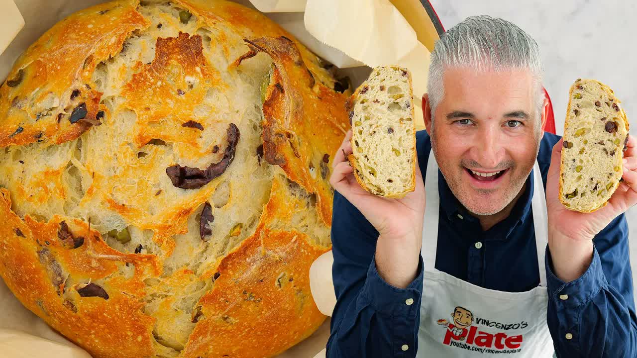 A simple no-knead olive bread anyone can make