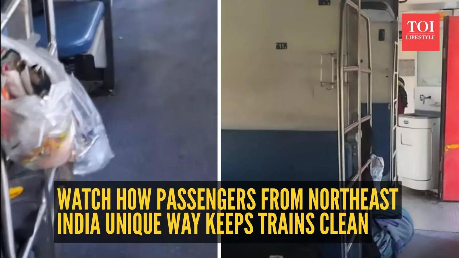Viral video: Watch how passengers from Northeast India keep trains ...