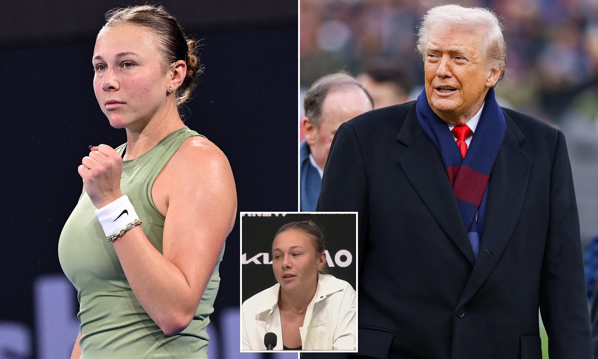 Tense moment US tennis star shuts down reporter's attempt to get her to ...