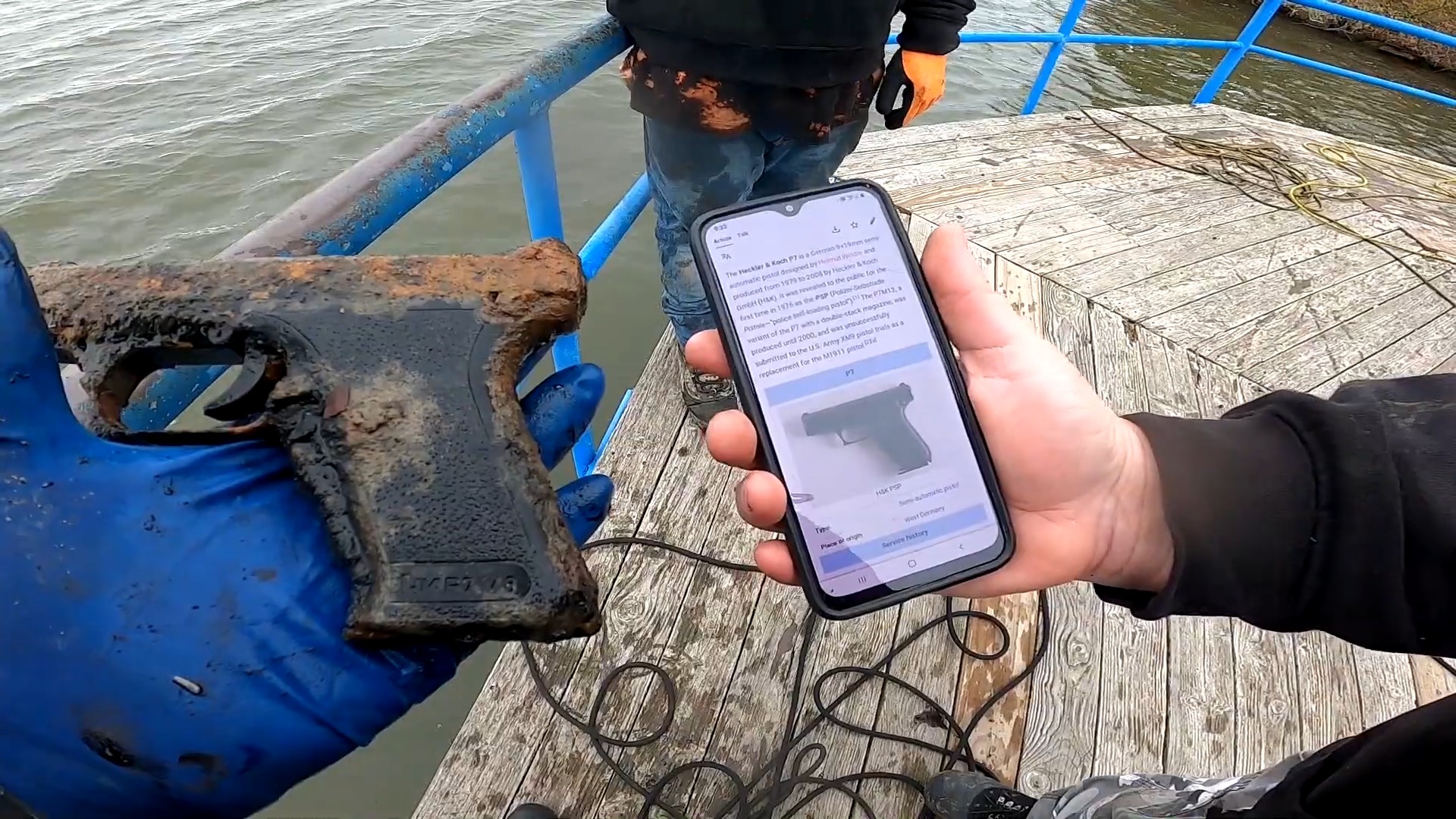 What came out of the water wasn’t junk, it was a $3,000 gun