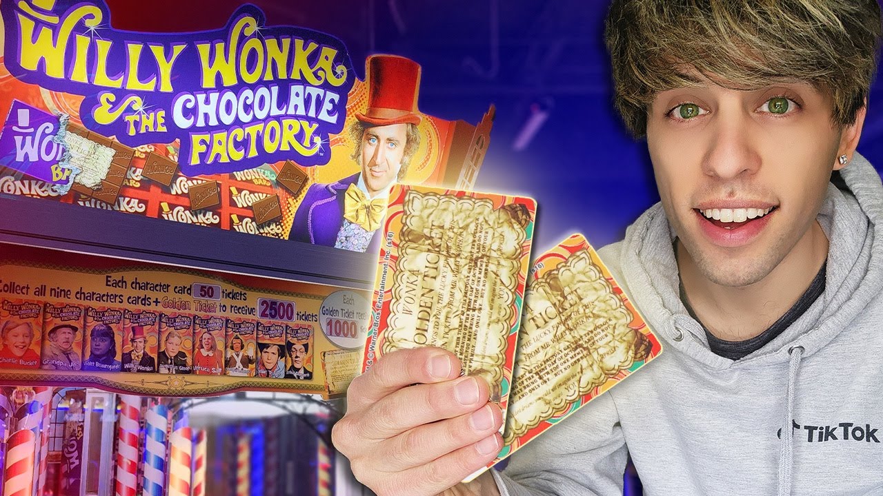 Double golden ticket jackpot on coin pusher: A major win