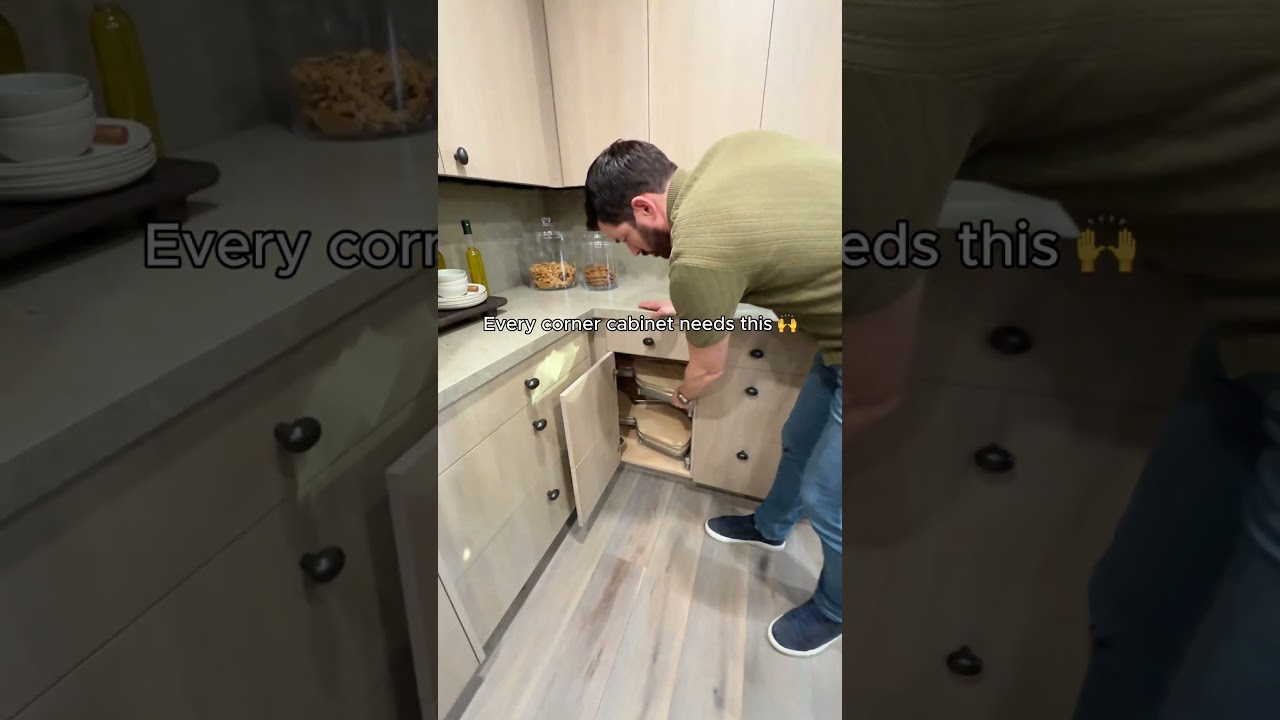 The secret to solving your most annoying corner cabinet storage problem