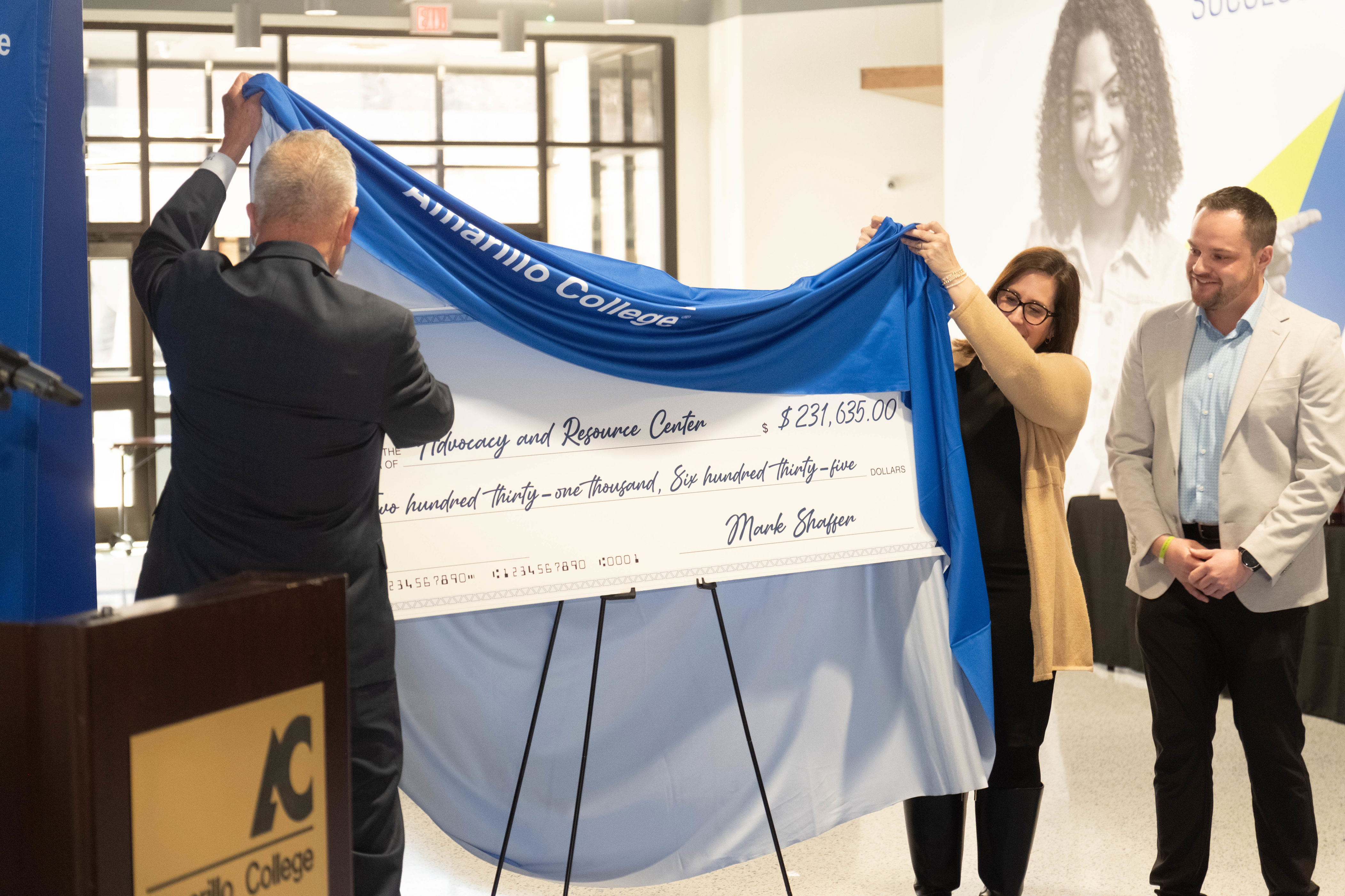 Donation strengthens Amarillo College center helping students