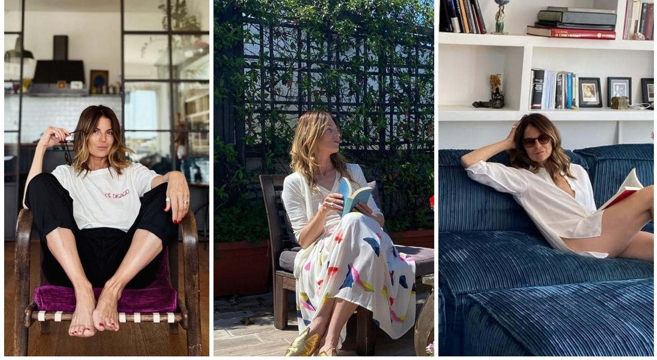 Dove vive Marina La Rosa, l'attico nel centro di Roma: la cucina nera ...