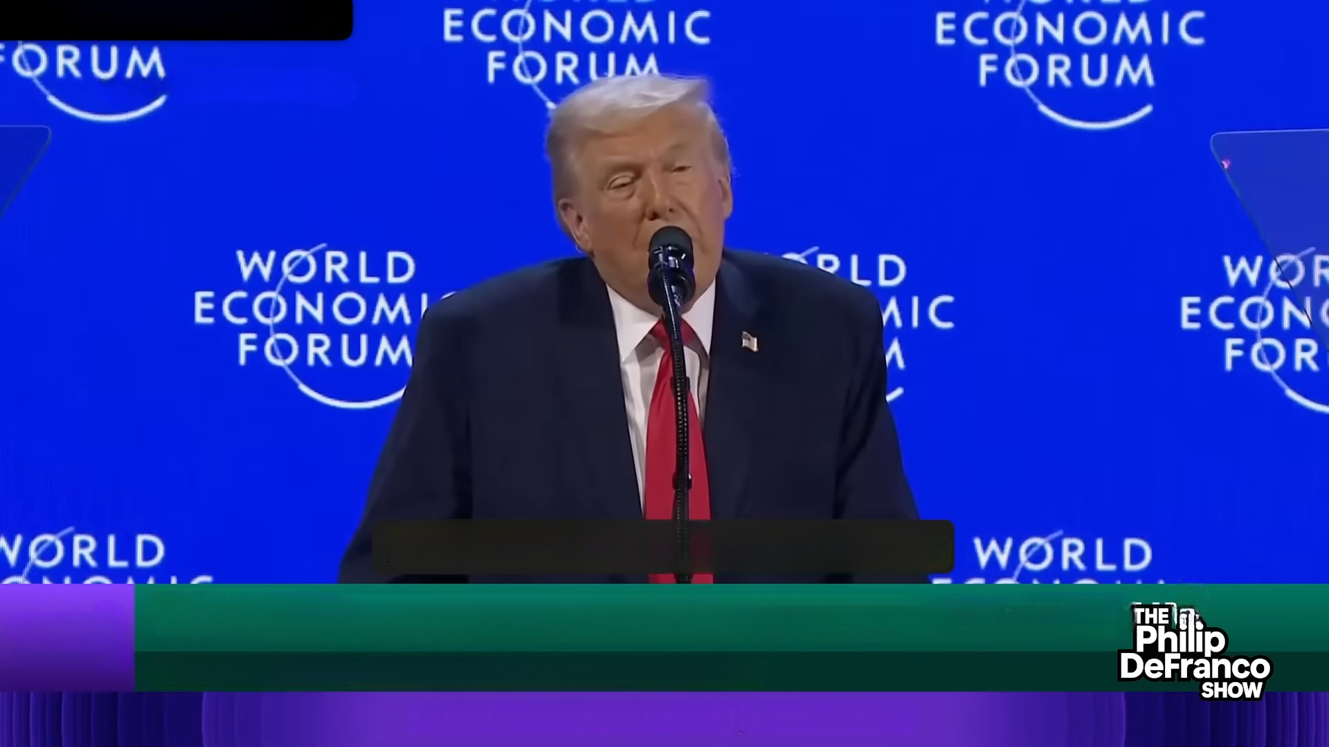Trump takes stage at Davos