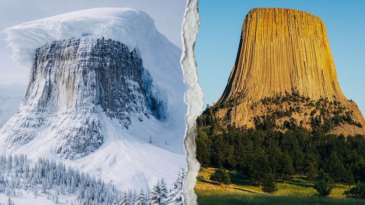 Did 'historic wind event' leave massive snow bank on Wyoming's Devils ...