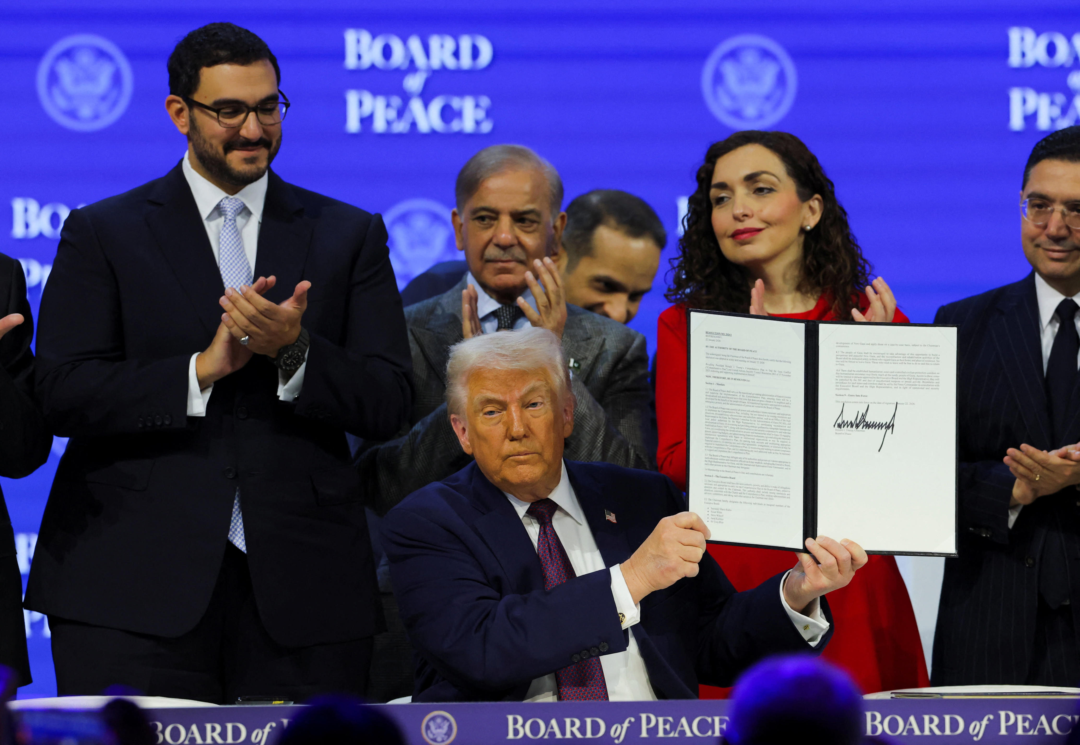 Trump, world leaders launch Gaza's Board of Peace in Davos ceremony