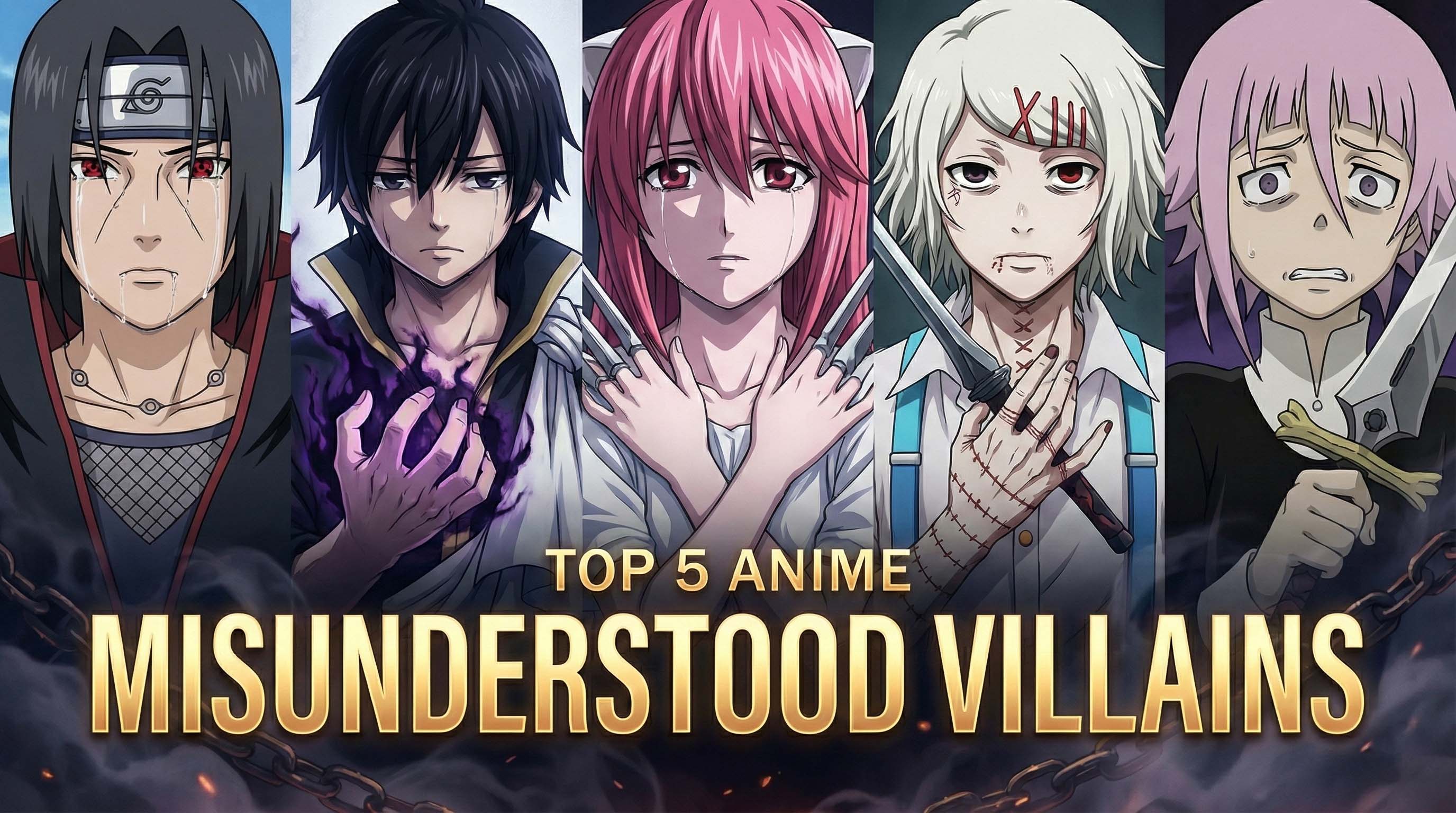 Top 5 anime villains no one blames for being evil