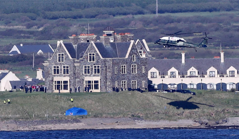 Bomb alert at Trump’s Doonbeg luxury resort as president speaks at Davos