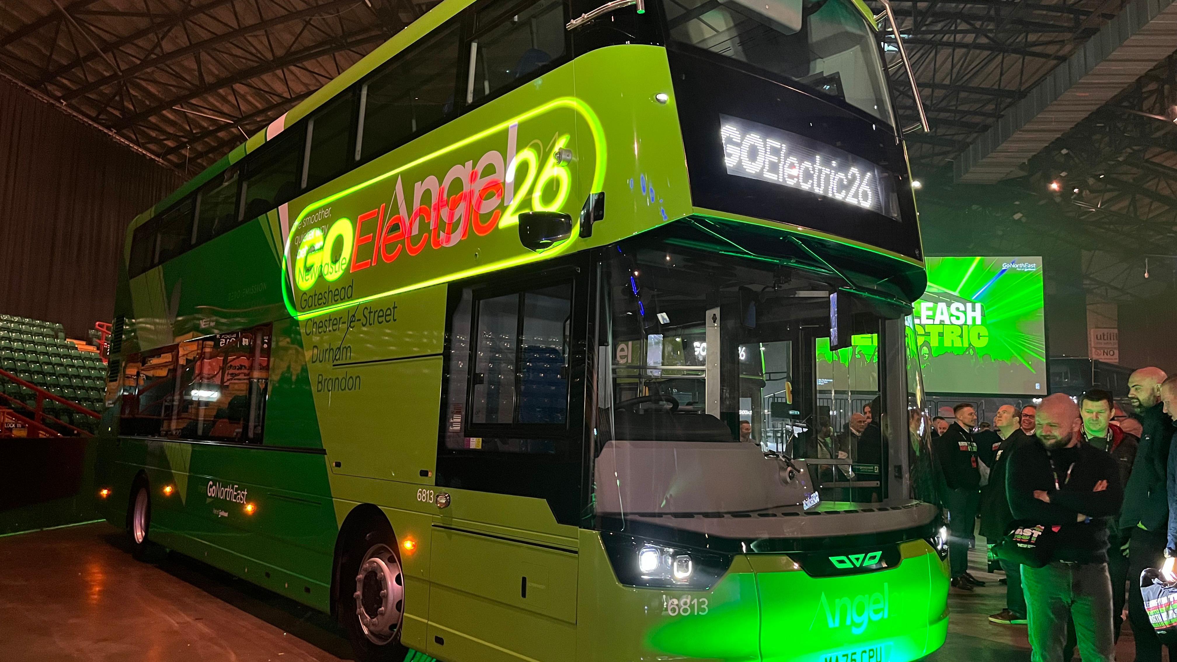 Electric buses unveiled at arena event