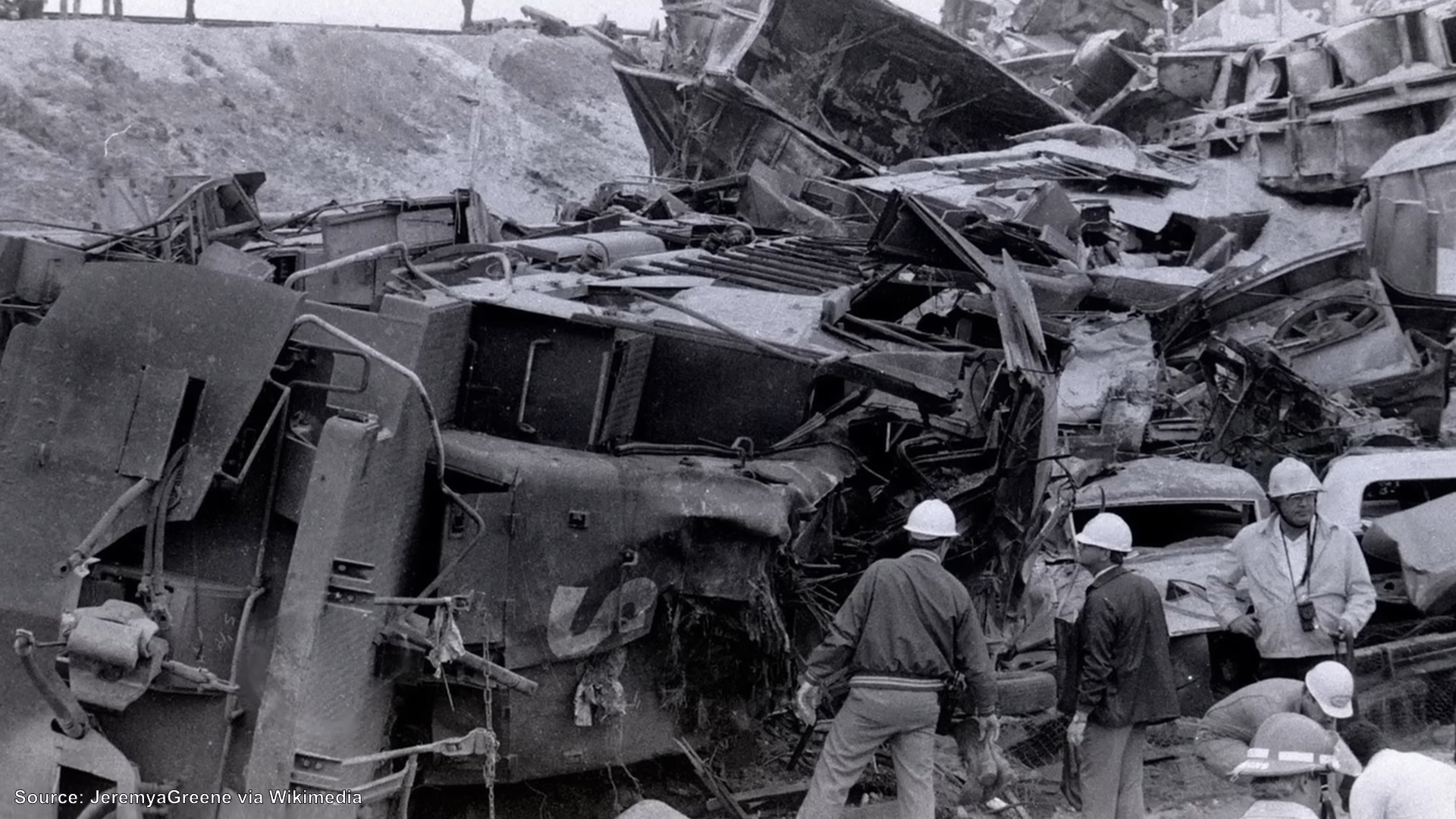 A steam train missed a red signal in fog - then the bridge fell on it