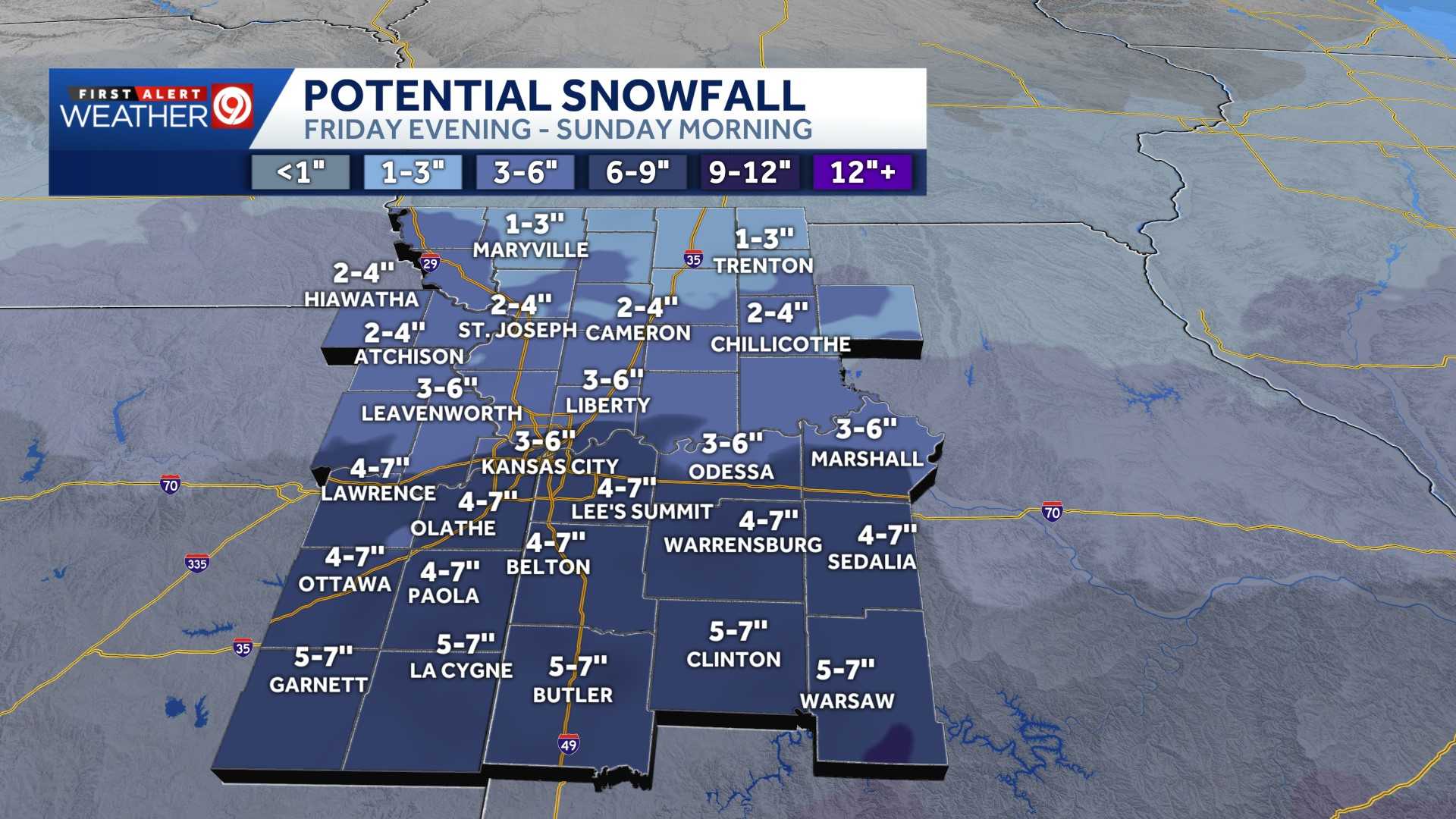 Weather blog: Growing potential for snowstorm with plowable snow ...