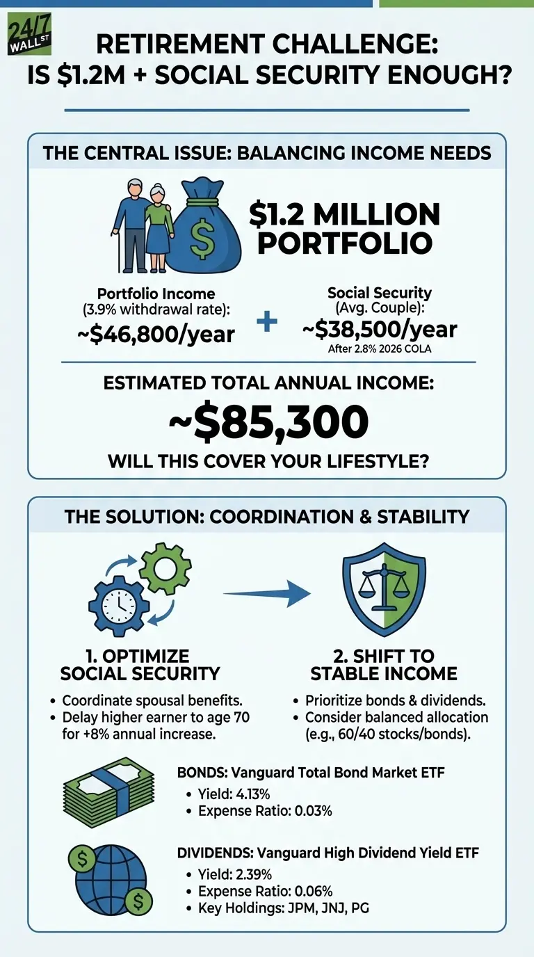 A couple’s $1.2 million portfolio faces a 3.9% withdrawal rate reality