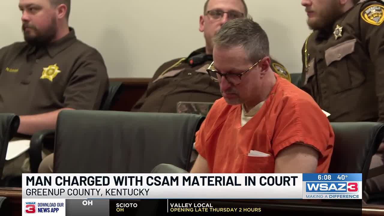 Man charged with CSAM material in court
