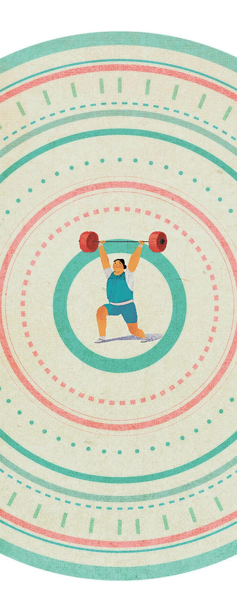 My barbell: Power to move one degree