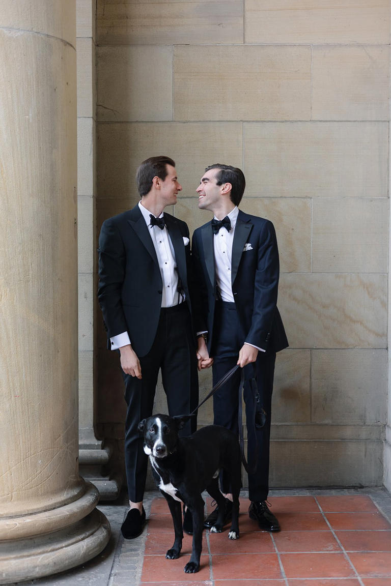 This first dance featured a surprise Dirty Dancing-style lift