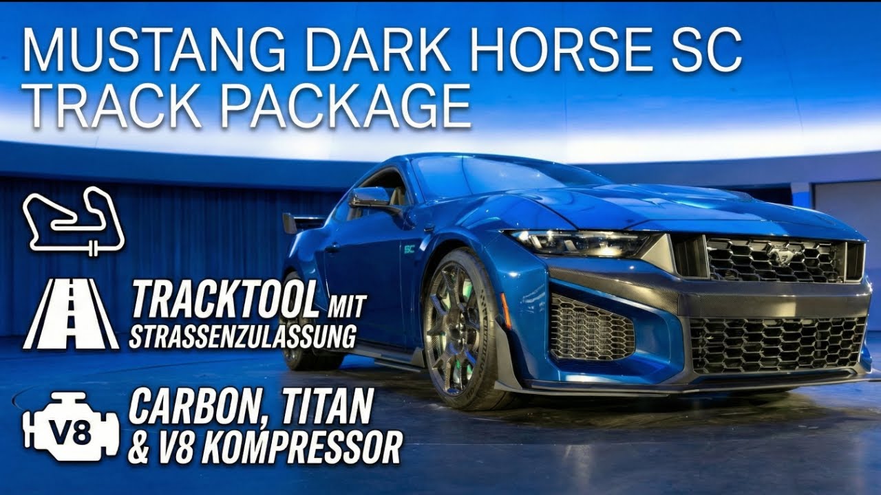 2026 Ford Mustang Dark Horse SC mit Track Package im Test!