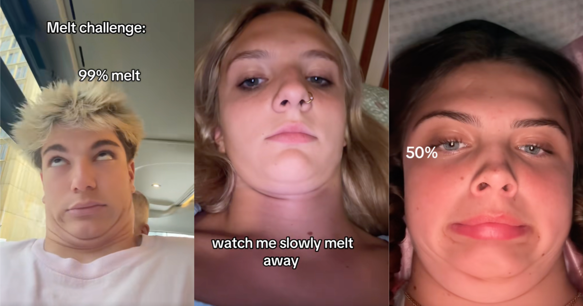 The melting trend is popular and people are showing off their double ...