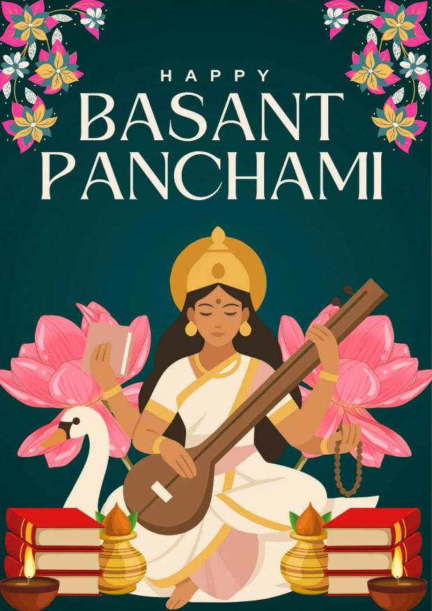 100+ happy Basant Panchami wishes: Saraswati Puja messages, images, SMS ...