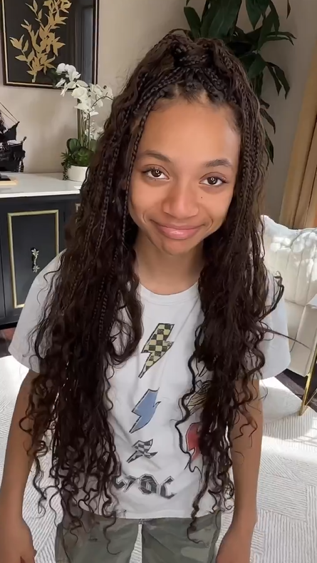 Transforming long hair with a beautiful braid