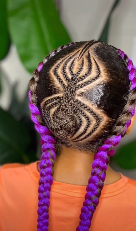 Braids that pop – stylish hair idea