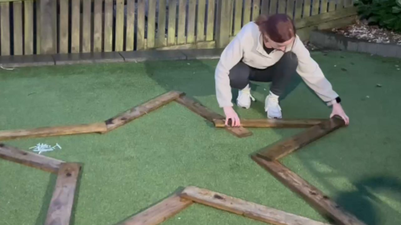 Artist creates budget-friendly Christmas decor using scrap wood and ...