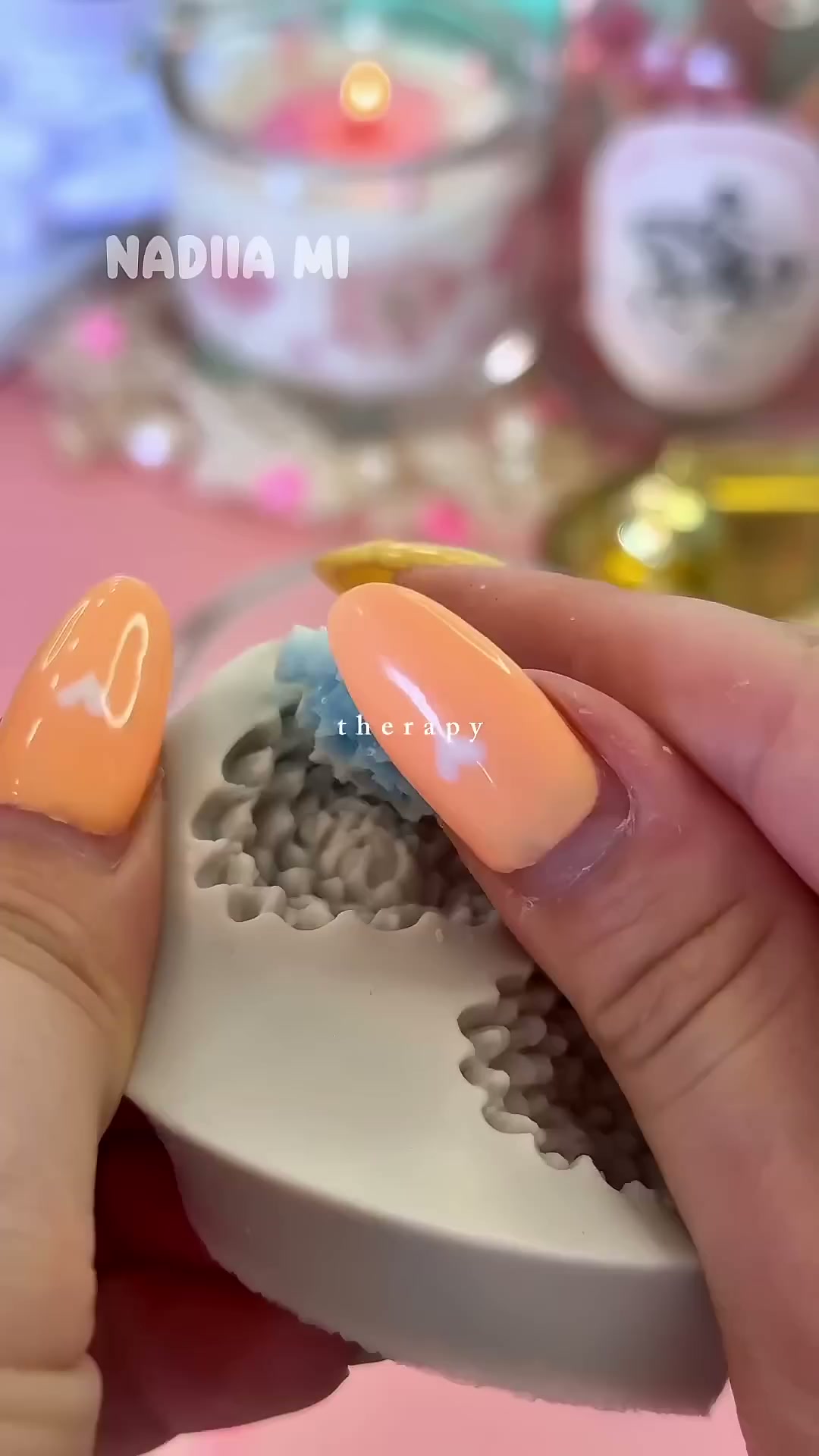 Candle therapy 🕯 aesthetic candle making moments
