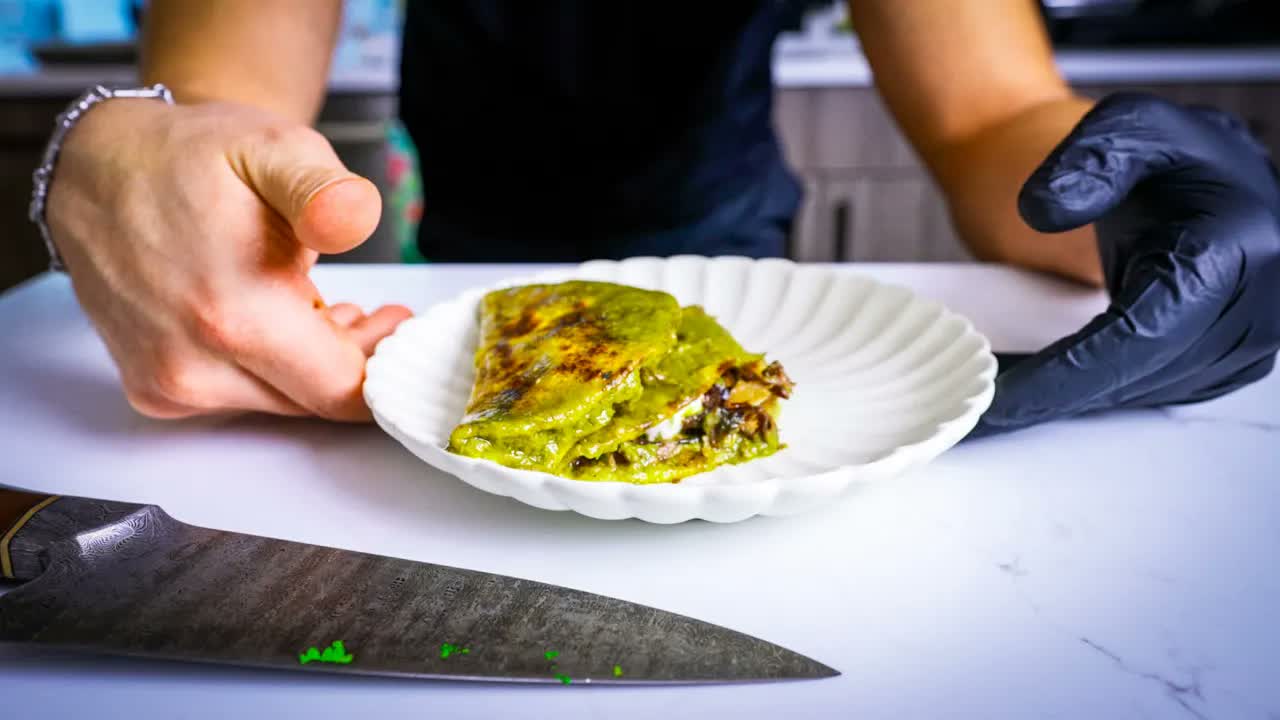 My aunt's green tacos are going viral