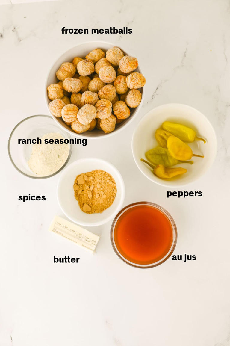 Saucy crock pot Mississippi meatballs recipe