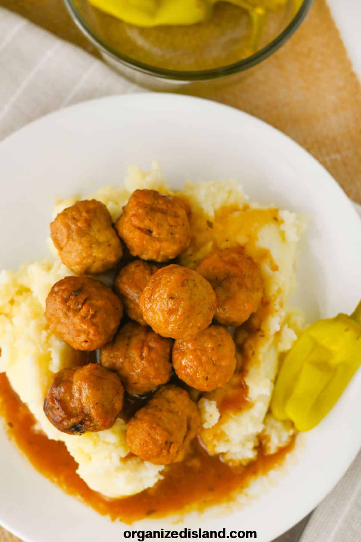 Saucy crock pot Mississippi meatballs recipe