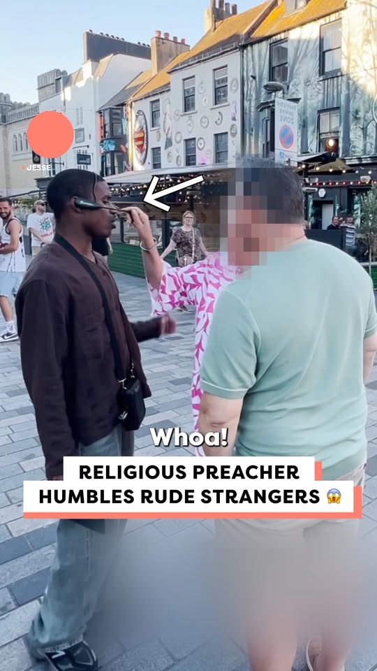 Religious preachers humble rude strangers