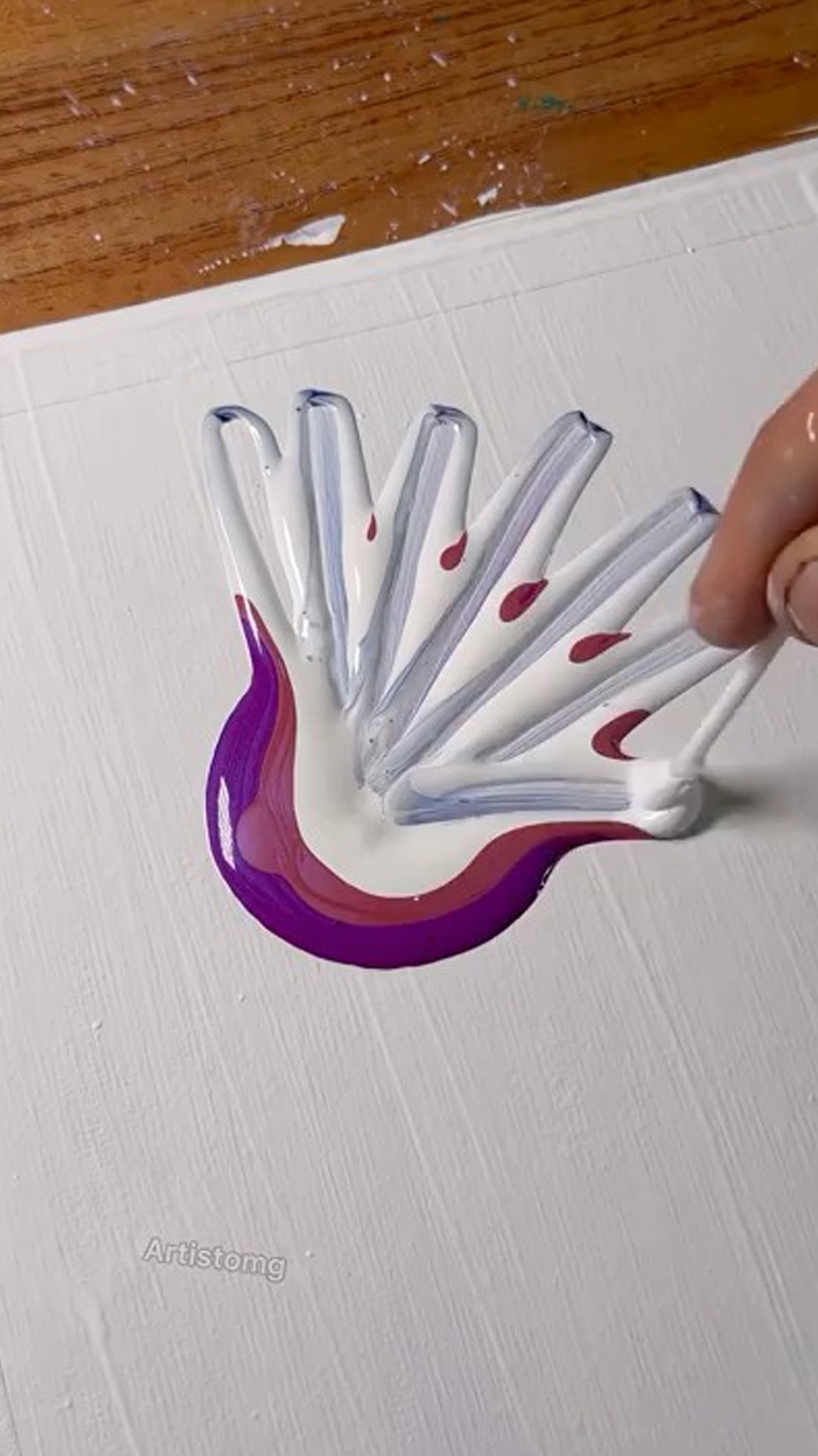 How to create abstract art using Q-tips!