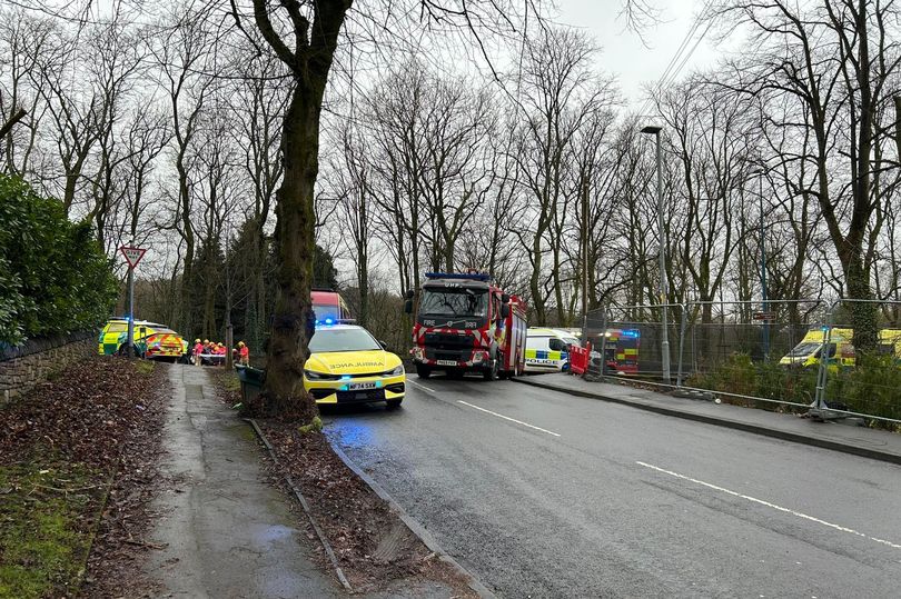 Two people trapped in car after serious crash closes road